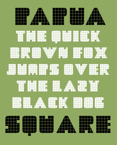 Papua Square | FontStruct