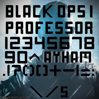 Black Ops | PROF | FontStruct