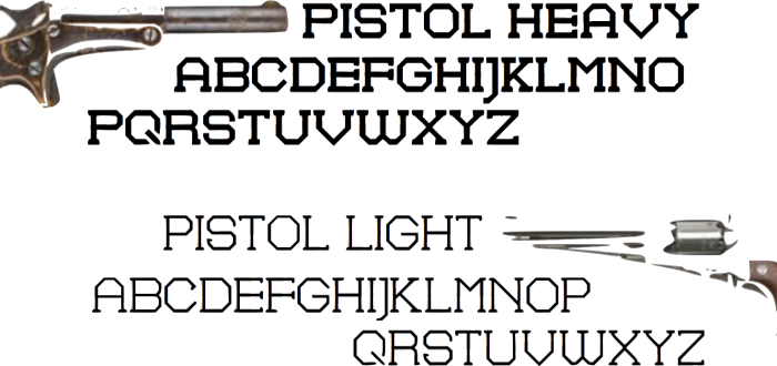 pistol | FontStruct