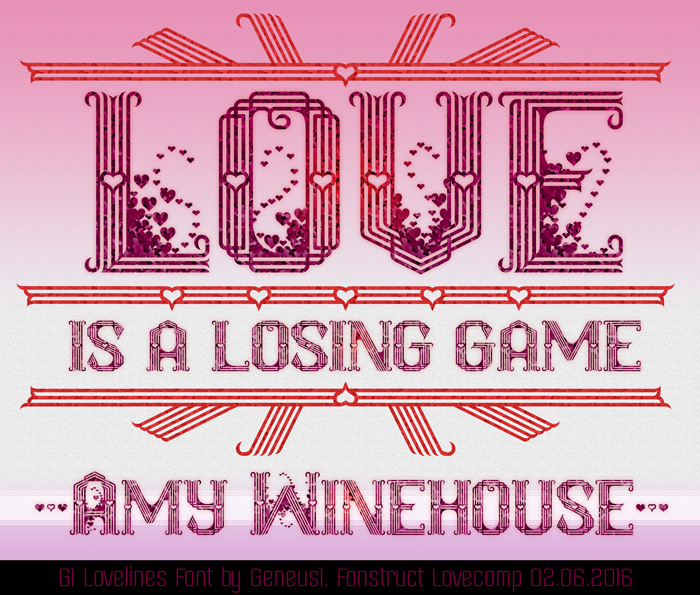 G1 Lovelines | FontStruct