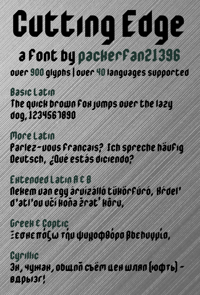 Cutting Edge | FontStruct