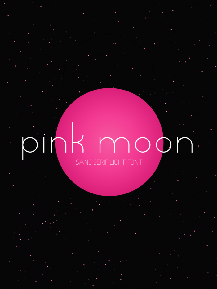 pink moon | FontStruct