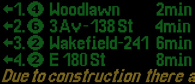 MTA Countdown Clock ICONS | FontStruct