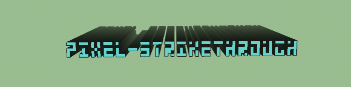 PIXEL-STRIKETHROUGH | FontStruct
