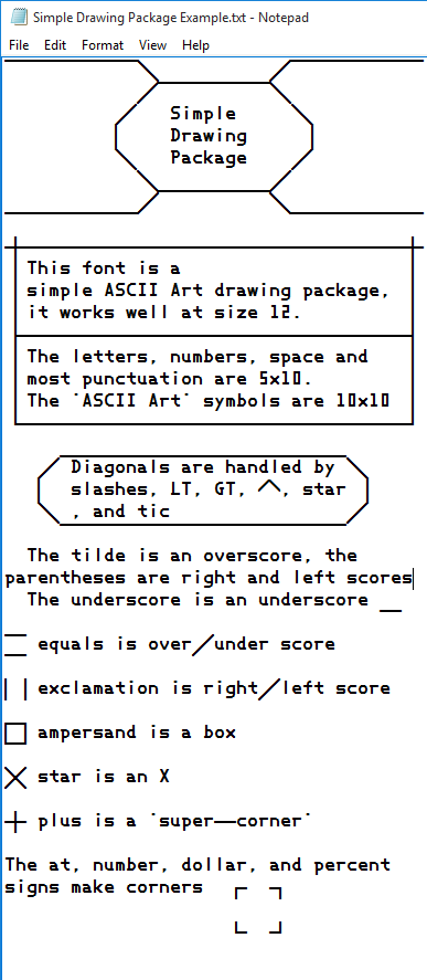 Simple Drawing Package | FontStruct