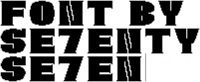 F77 Bold Serif | FontStruct