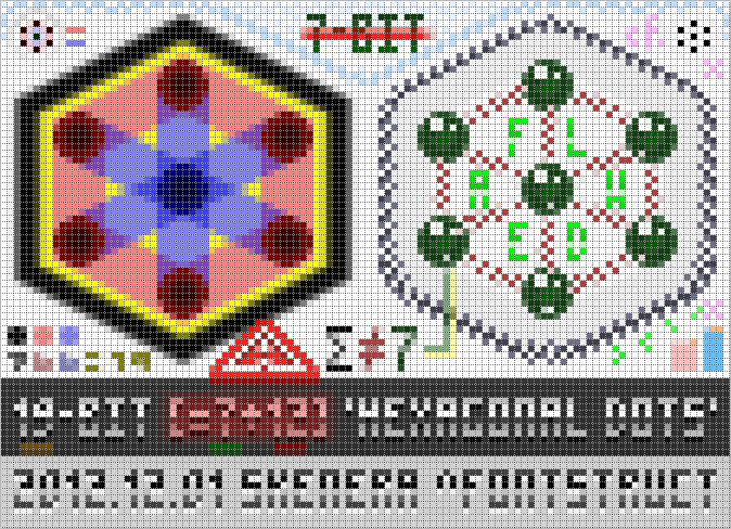 Hexagonal Dots | FontStruct