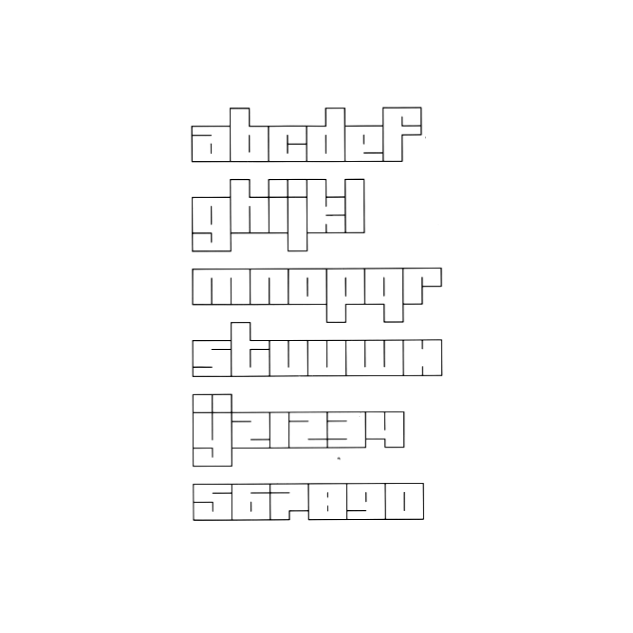 STF_JS-SANS SQUARE v2 (OUTLINE) | FontStruct