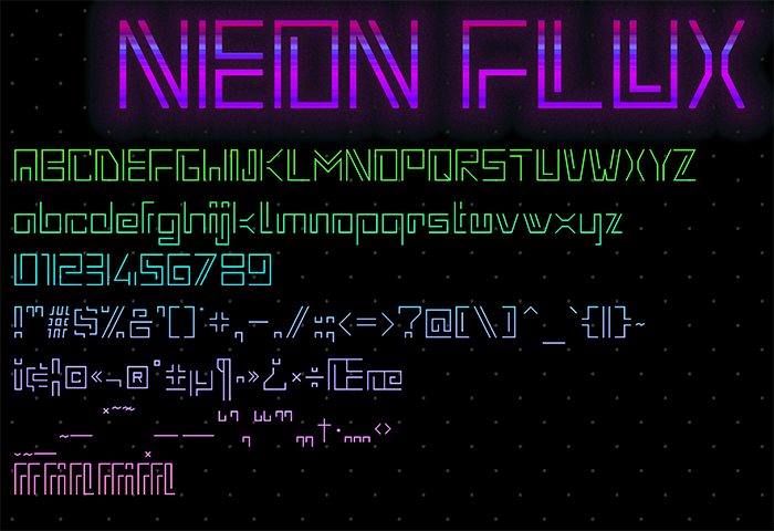 STF_NEON FLUX | FontStruct