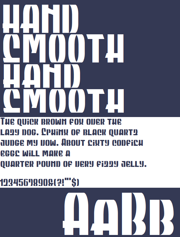 Hand Smooth | FontStruct