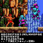 The Legendary Axe (PC Engine) | FontStruct