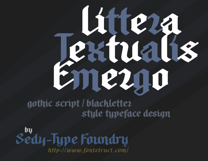 STF_LITTERA TEXTUALIS EMERGO | FontStruct