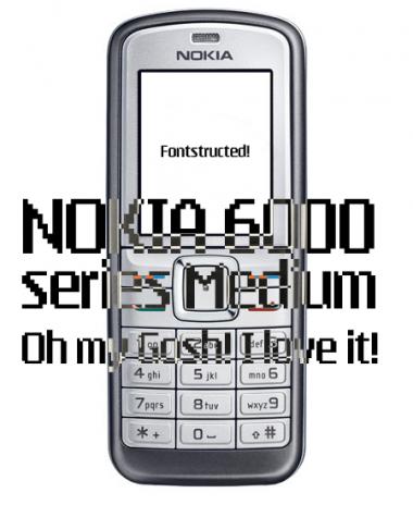 Nokia 6000 series Medium | FontStruct