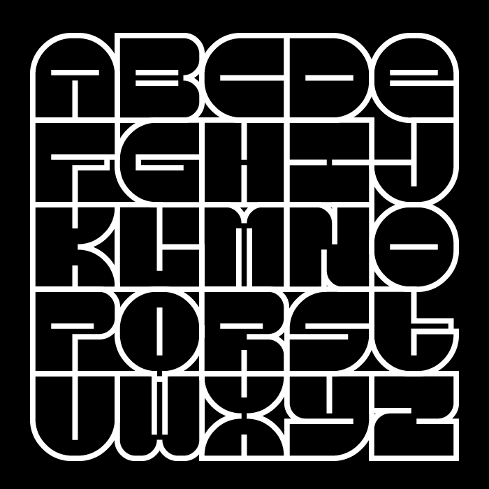 Blueback Outline | FontStruct