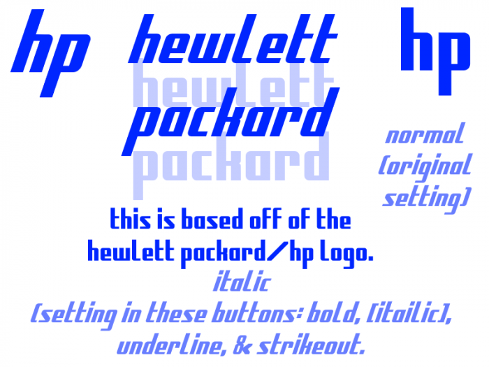 Hewlett Packard | FontStruct