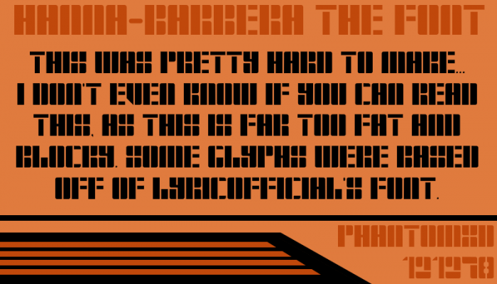 Hanna-Barbera | FontStruct