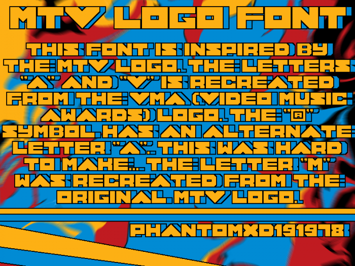 MTV Logo | FontStruct