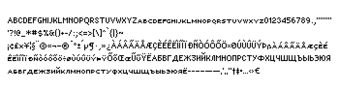 Miranda Pixel Sans SC | FontStruct