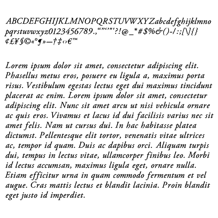 Garamond Italic SP2 | FontStruct