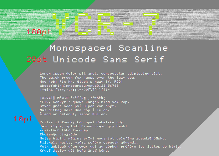 VCR-7 | FontStruct