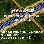 Raiden (Title Screen) (PC Engine) Extended | FontStruct