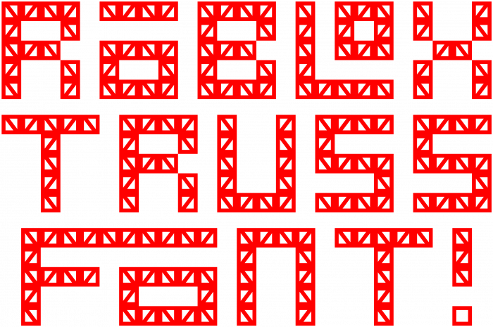 Rōblox Truss | FontStruct