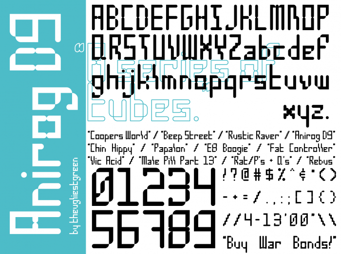 Anirog D9 | FontStruct