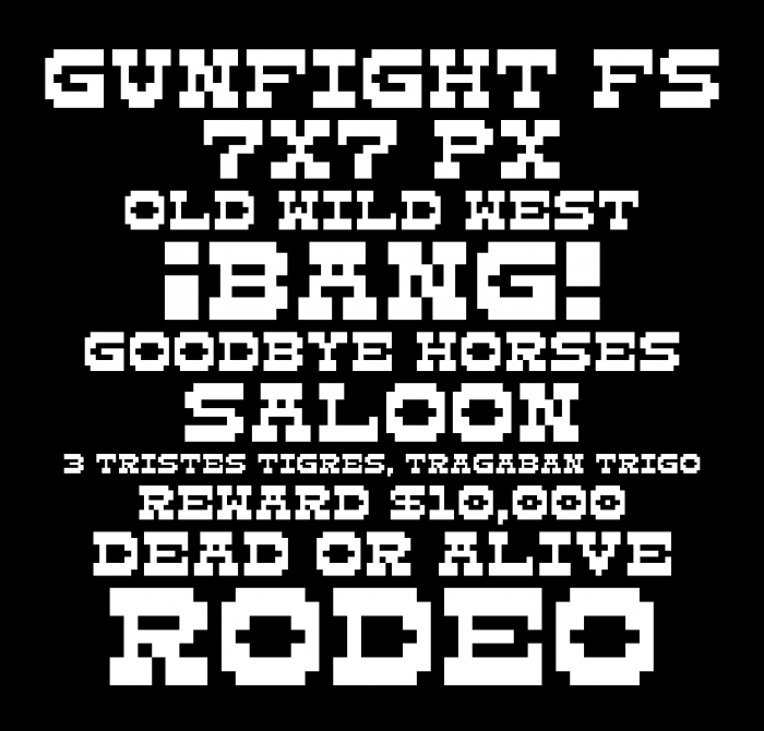 Gunfight FS | FontStruct