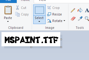 mspaint.ttf | FontStruct