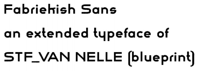 STF_VAN NELLE (Blueprint) | FontStruct