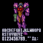 Super Metroid (Large Alt) (Colour) (SNES) | FontStruct