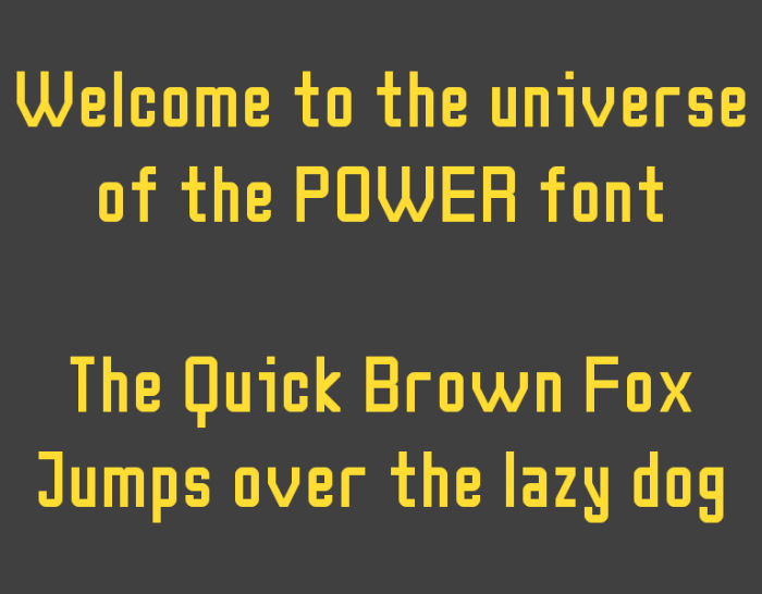 Power | FontStruct