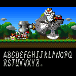 Super Mario RPG (Credits) (Large) (Colour) | FontStruct