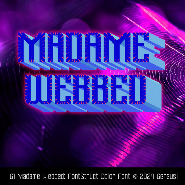 G1 MadameWebbed | FontStruct