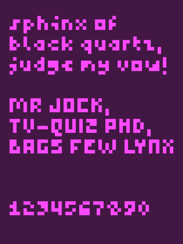 five high | FontStruct