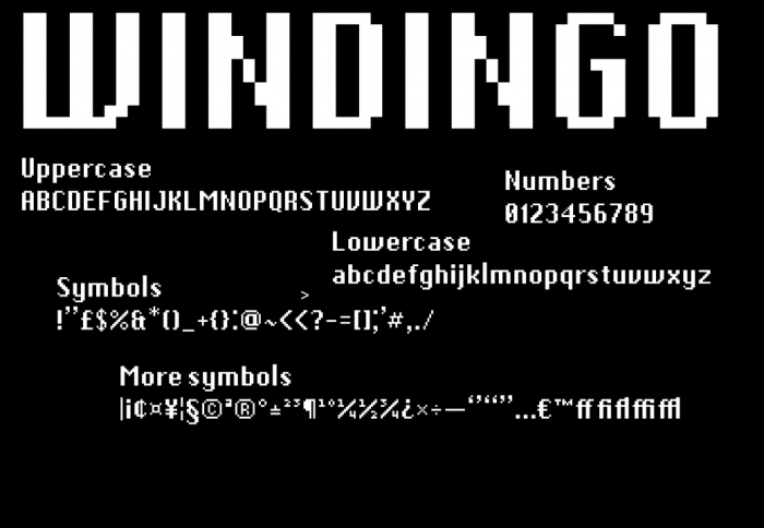 Windigo Bold | FontStruct