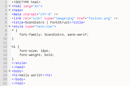 Scandistro | FontStruct