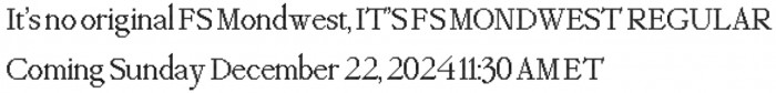 FS Mondwest Regular | FontStruct