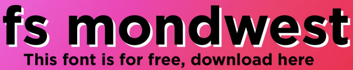 FS Mondwest Regular | FontStruct