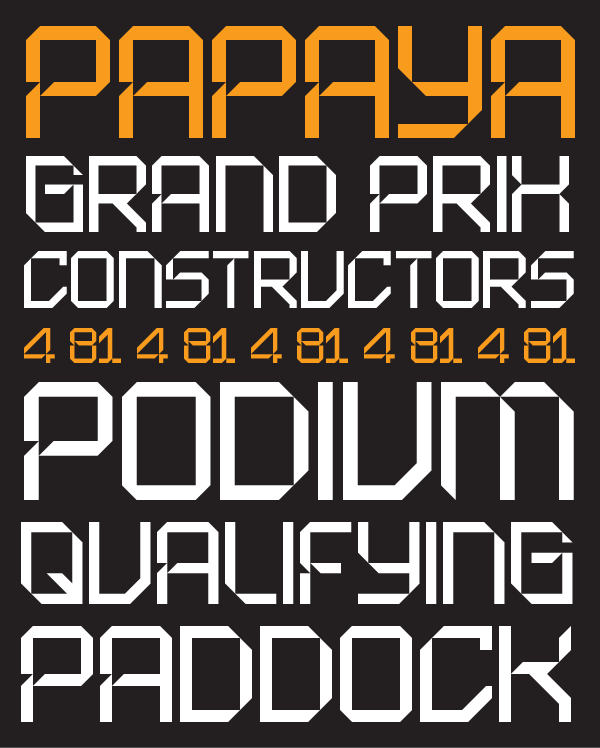 SbB Papaya | FontStruct