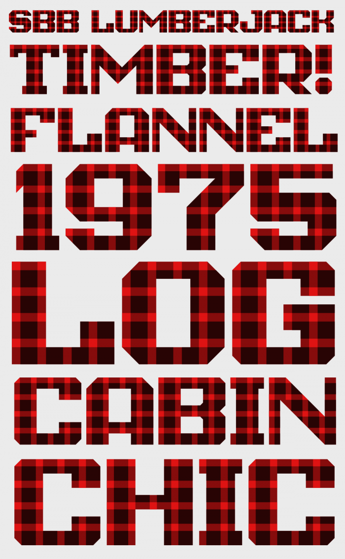 SbB Lumberjack | FontStruct