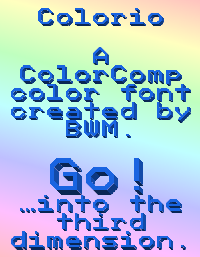 Colorio | FontStruct