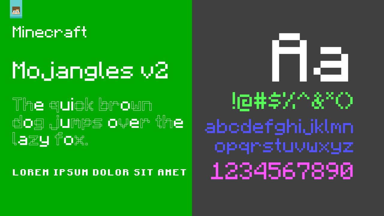 Mojangles v2 Bold | FontStruct