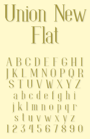 Union New Flat | FontStruct