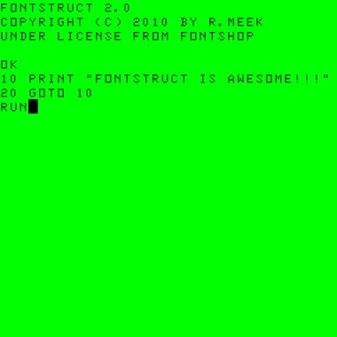 TRS-80 Color Computer | FontStruct