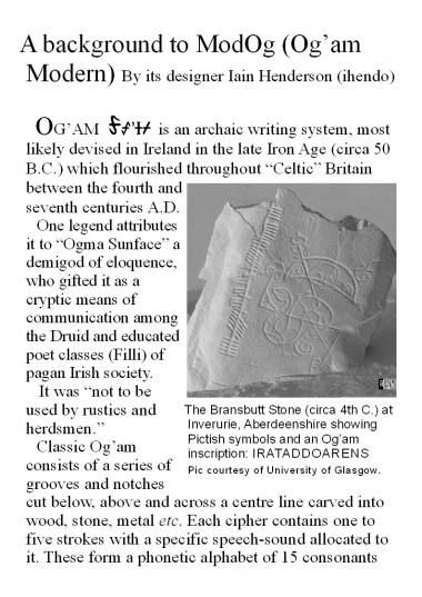 ModOg (Og'am Modern) | FontStruct