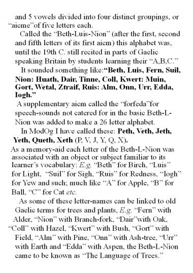 ModOg (Og'am Modern) | FontStruct