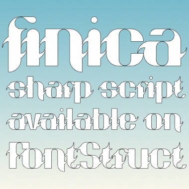 Finica Sharp Script | FontStruct